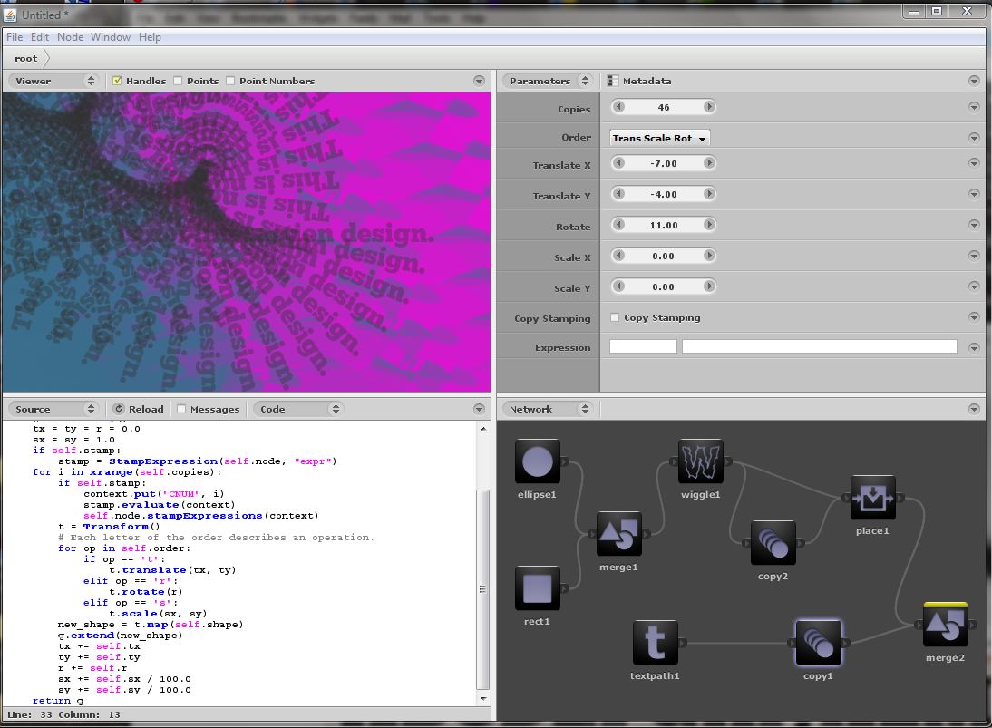 Nodebox 2 Interaction Design Umeå